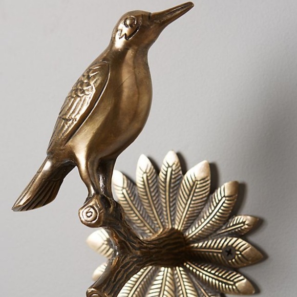 Anthropologie | Accents | Anthropologie Gilded Avery Bird Tie Back Left ...